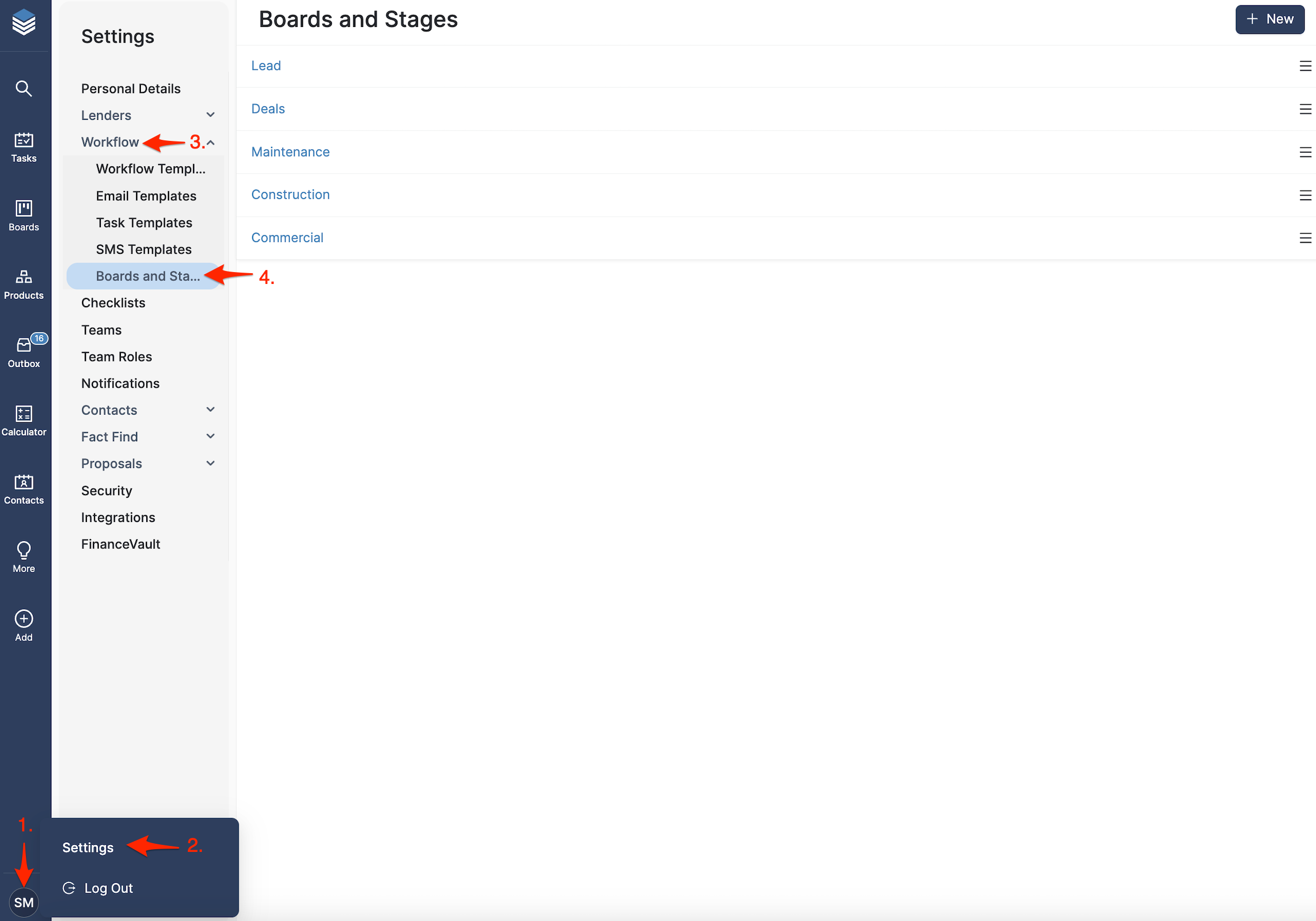 Customise Boards and Stages – BrokerEngine